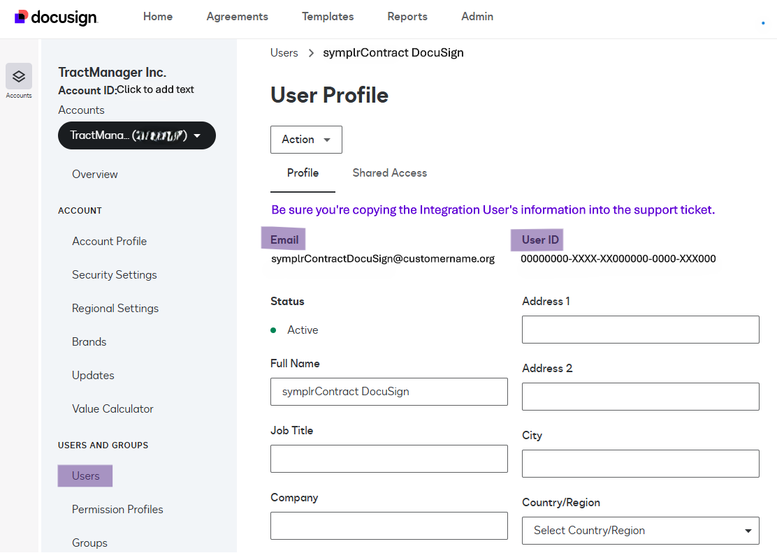 DocuSign Integration Setup